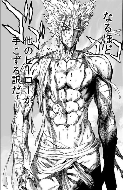 Garou Physique One Punch Man Manga Sketches One Punch Man Anime