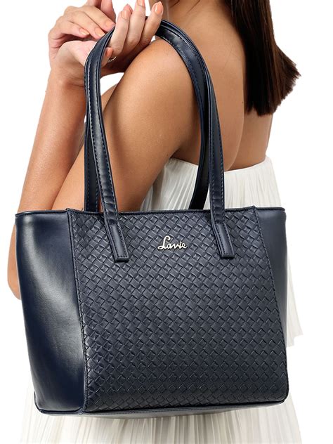 Buy Lavie Bottega Betty Women Navy Blue Tote Bag Handbags For Women