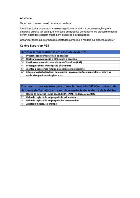 Atividade 3 Atividade De acordo o contexto acima você deve