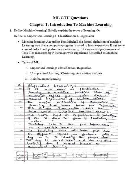Ml Gtu Solution Pdf Machine Learning Principal Component Analysis
