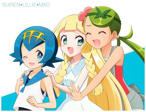 Lillie Lana And Mallow Pokemon And More Drawn By Kouzuki Reshika Danbooru