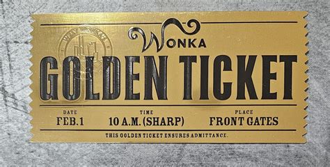 Golden Ticket Willy Wonka Chocolate Bars Erstwilder Winning Wonka Bar