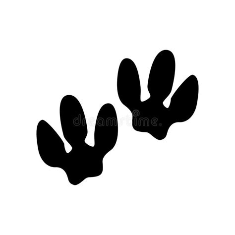 Conjunto De Iconos De Vectores De Pista De Dinosaurio Colección De