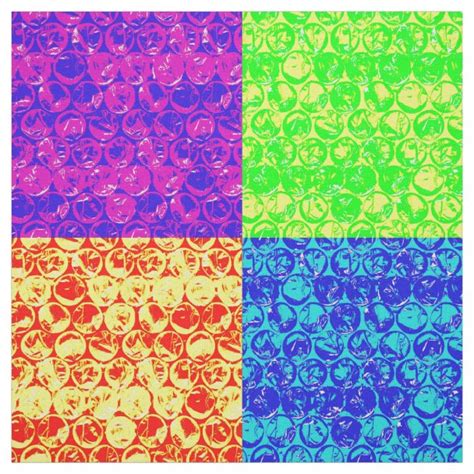 Rainbow Bubbles Fabric Zazzle