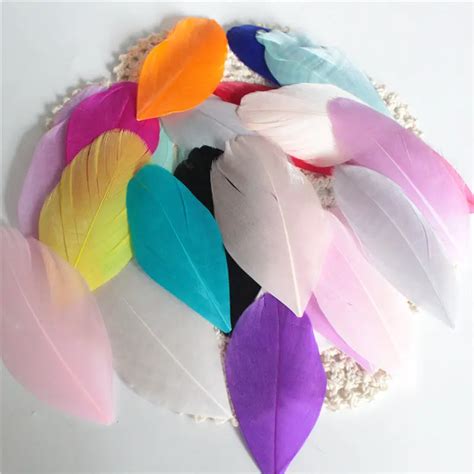 Натуральные перья цветные 4 8 см лебедь перья для рукоделия свадьбы украшения дома