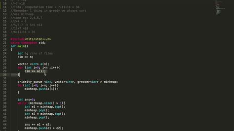 optimal merge pattern using greedy method youtube