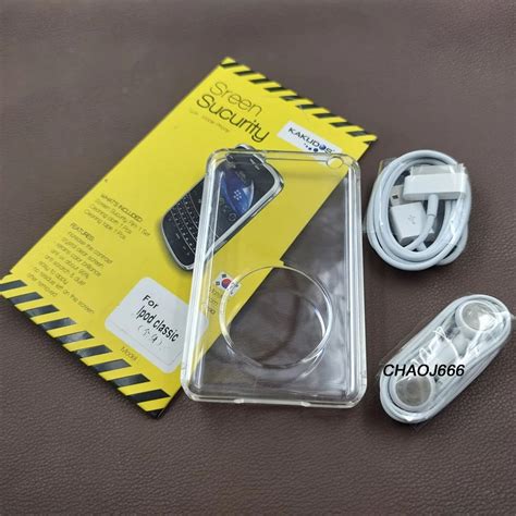 Kit Of Clear Crystal Protect Hard Case Screen Protector Cable Headset For Ipod 5th Video 30gb