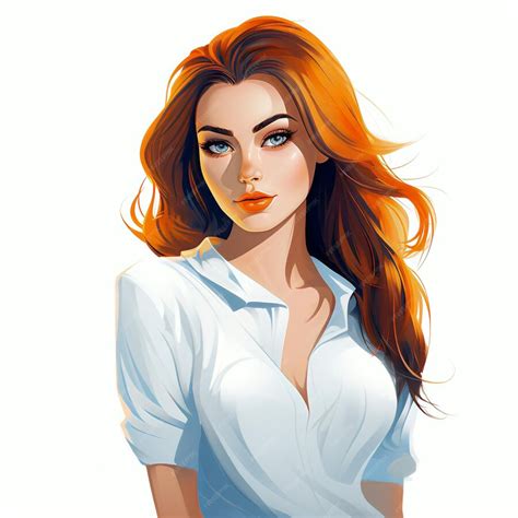 Fashion Model Cartoon Character Vector Graphic Premium Ai Generated Image