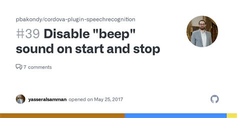 disable beep sound on start and stop · issue 39 · pbakondy cordova