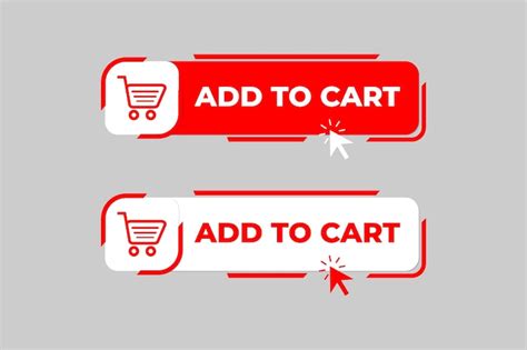 Premium Vector Add To Cart Button Web Button With Shopping Cart