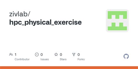 Github Zivlabhpcphysicalexercise