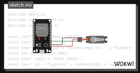 Door Wokwi Esp32 Stm32 Arduino Simulator