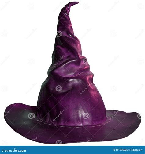 Purple Leather Witches Hat Stock Image Image Of Witchcraft 111796225