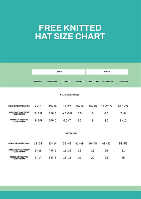 Military Hat Size Chart In Pdf Download