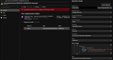 error while creating azure update manager using automation account