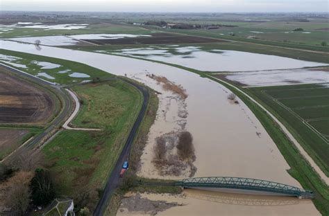 Devastating Images Show River Welland Breaching Its Banks After Storm