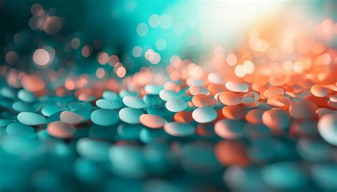 A Colorful Abstract Background With Overlapping Circles Generative Ai Stock Illustration