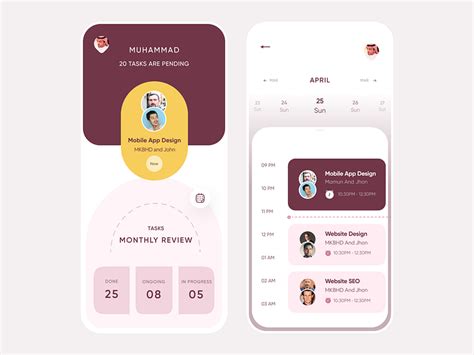 task manager app by wahab resimpl for resimpl ui ux design agency on