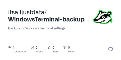 GitHub Itsalljustdata WindowsTerminal Backup Backup For Windows Terminal Settings