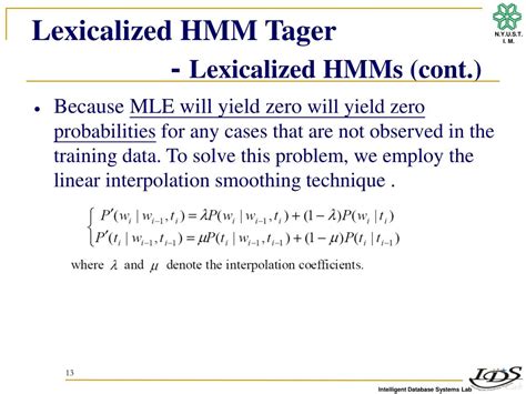 Ppt Chinese Named Entity Recognition Using Lexicalized Hmms