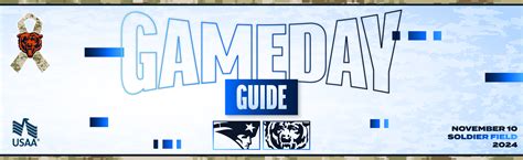 Gameday Guide Chicago Bears Vs New England Patriots The Official