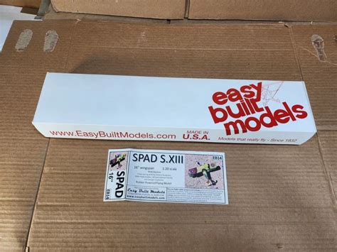 Easy Built Wwi French Spad S Xiii Biplane Fighter Flying Model Airplane