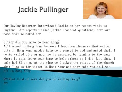 Jackie Pullinger Pptx Christianity Religion And Spirituality