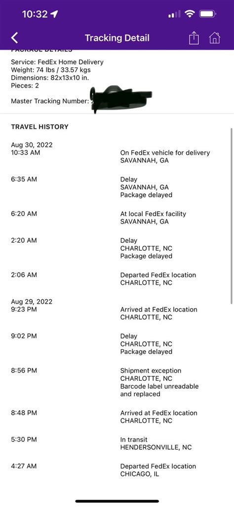 Delivery Scheduled But Still Far Away R Fedex