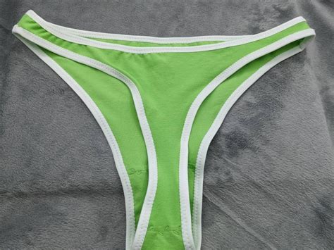 Lime Green Thong Panties Xxs 4x Etsy