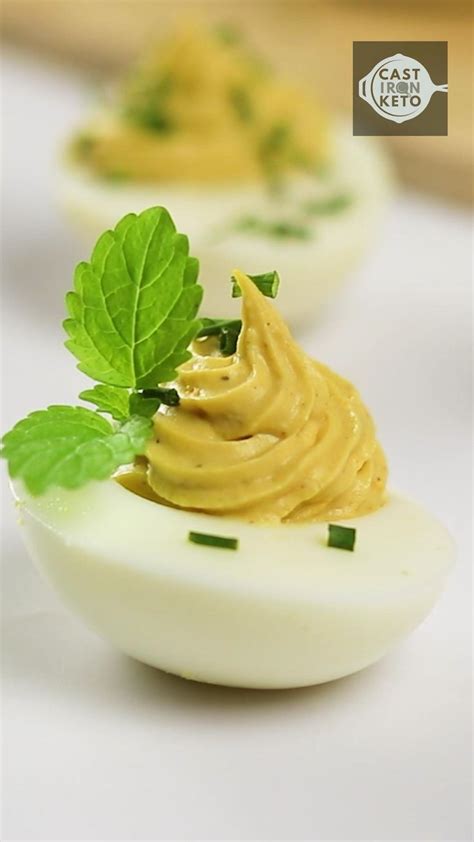 Keto Deviled Eggs Recipe Easy And Low Carb Snack 🥚 Video Recipe