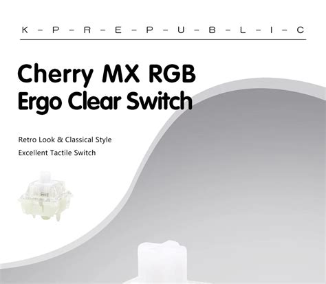 Cherry Mx Rgb Ergo Clear Switch Tactile 5pin Smd Rgb 40g 55g Switch Fo