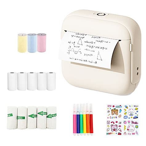 Mini Imprimanta Termica Mini Imprimanta Portabila Cu 13 Role Hartie