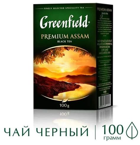 Чай черный листовой Greenfield Premium Assam Премиум Ассам 100 г купить на Ozon по низкой