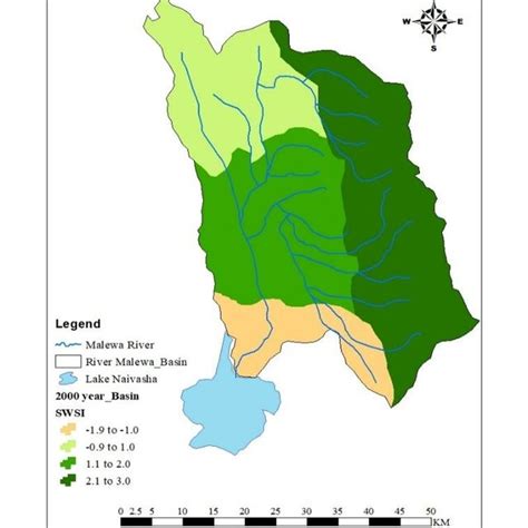 Spatial Distribution Of Drought Severity In The Malewa River Catchment Download Scientific