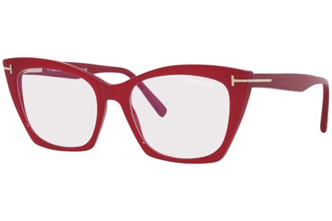 Tom Ford Tf5709 B 072 Eyeglasses Womens Shiny Pinkblue Block Full Rim