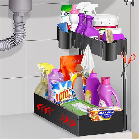 Lifoci Rangement Sous Evier 2 Niveauxorganisateur Sous Evier Cuisine 2
