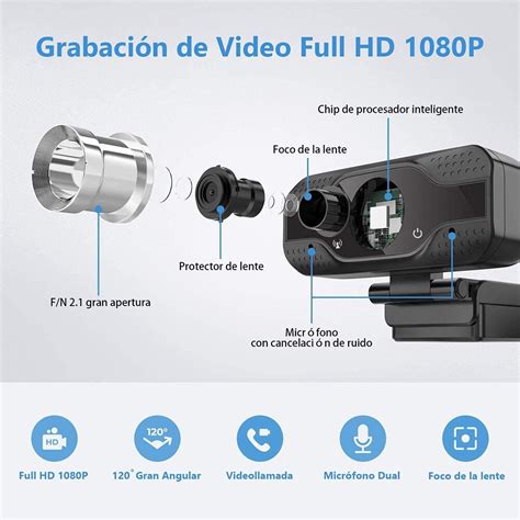 P Full HD Webcam K Web Camera With Built In M Grandado