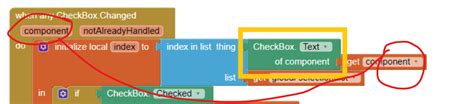 I Want To Select More Than One Checkbox And Display Them In The Textbox Mit App Inventor Help