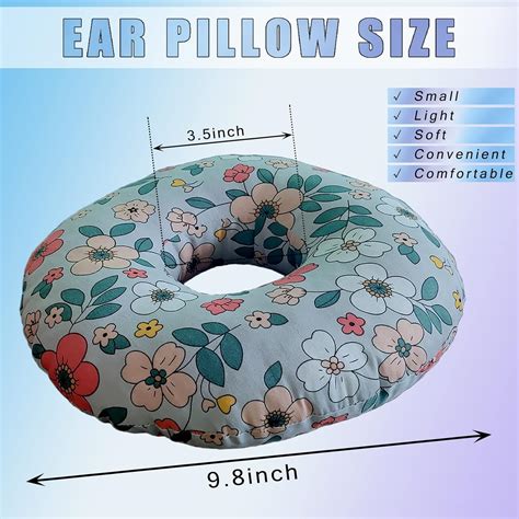 Zuobloe Piercing Pillow For Side Sleepers Ear Pillows With Ear Hole