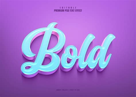 Premium PSD Bold Editable Premium 3d Psd Text Effect