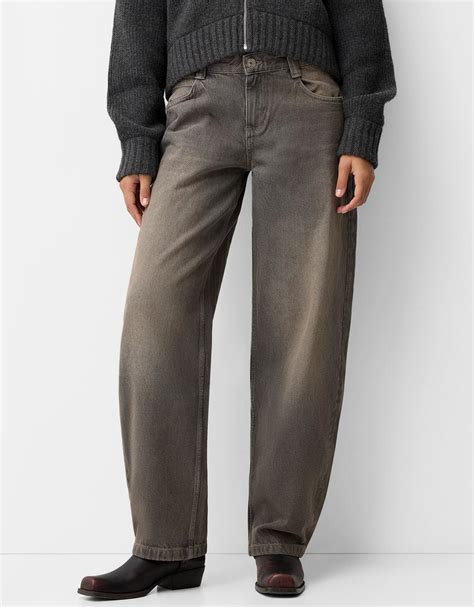 Balloon Fit Baggy Jeans Dames Bershka
