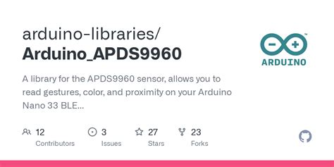 Arduino APDS9960 Examples ProximitySensor ProximitySensor Ino At Master