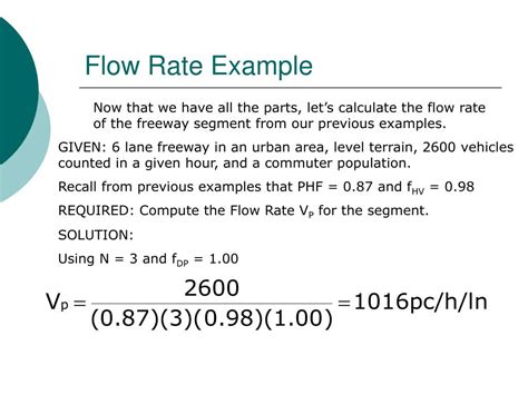What Is Flow Rate Example At Matthew Mendelsohn Blog