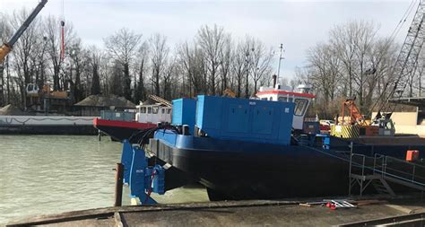 Dismountable And Motorised Split Hopper Barge Baars Sliedrecht