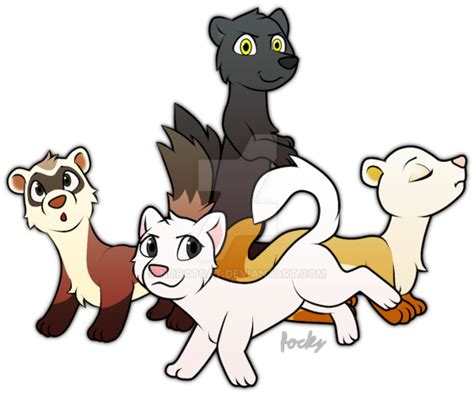 Fae Ferrets By Noratcat On Deviantart