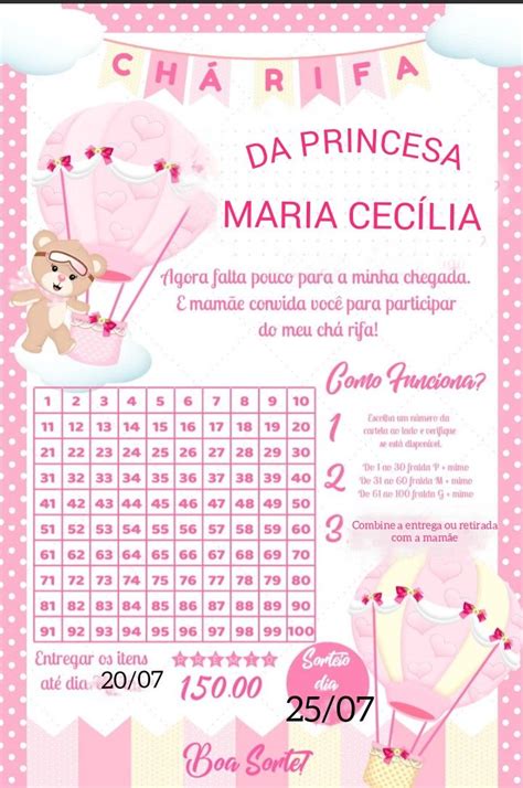 Pin Em Salvamentos Rápidos Em 2024 Rifas Chá Princesa Maria