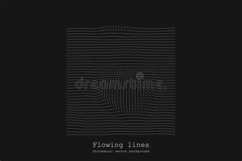 Abstract Line Matrix Pattern Noise Flow Dynamic Stock Vector Illustration Of Technology