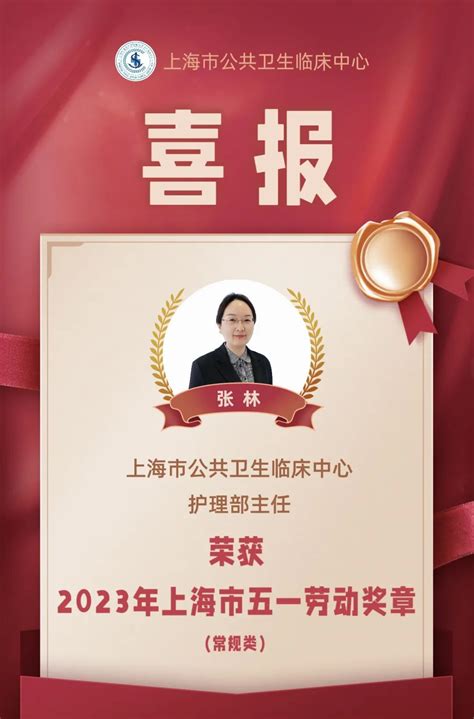 公卫·喜报｜公卫中心张林荣获2023年上海市五一劳动奖章澎湃号·政务澎湃新闻 The Paper