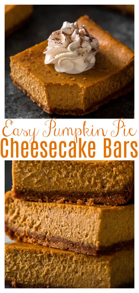 Pumpkin Cheesecake Bars Artofit