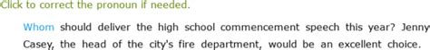 Ixl Identify And Correct Pronoun Errors With Who Advanced 1 Language Arts